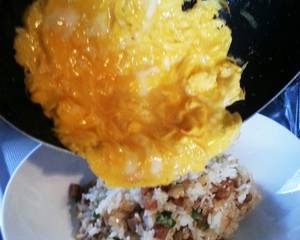 Fluffy and Soft Omurice with Mushroom Demi-Glace Sauce | Happilycooking