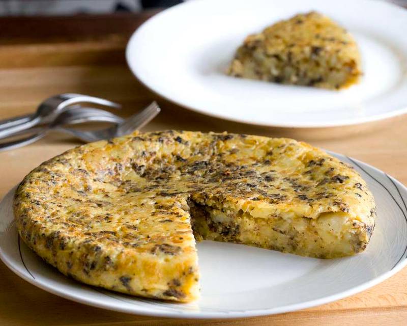 Spanish Omelette with Burgos Blood Sausage | Happilycooking